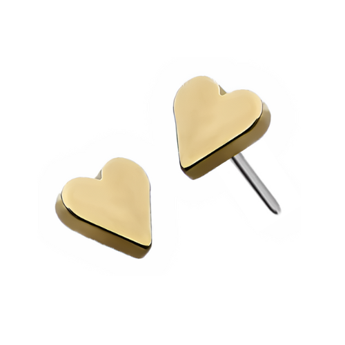 PVD Heart Top Press Fit – West Coast Body Jewelry